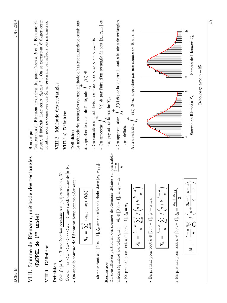 Approximation Par La Methode Des Rectangle | PDF