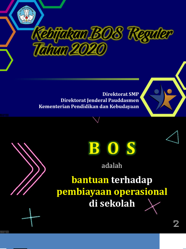 Kebijakan BOS Reguler 2020 untuk Sekolah | PDF