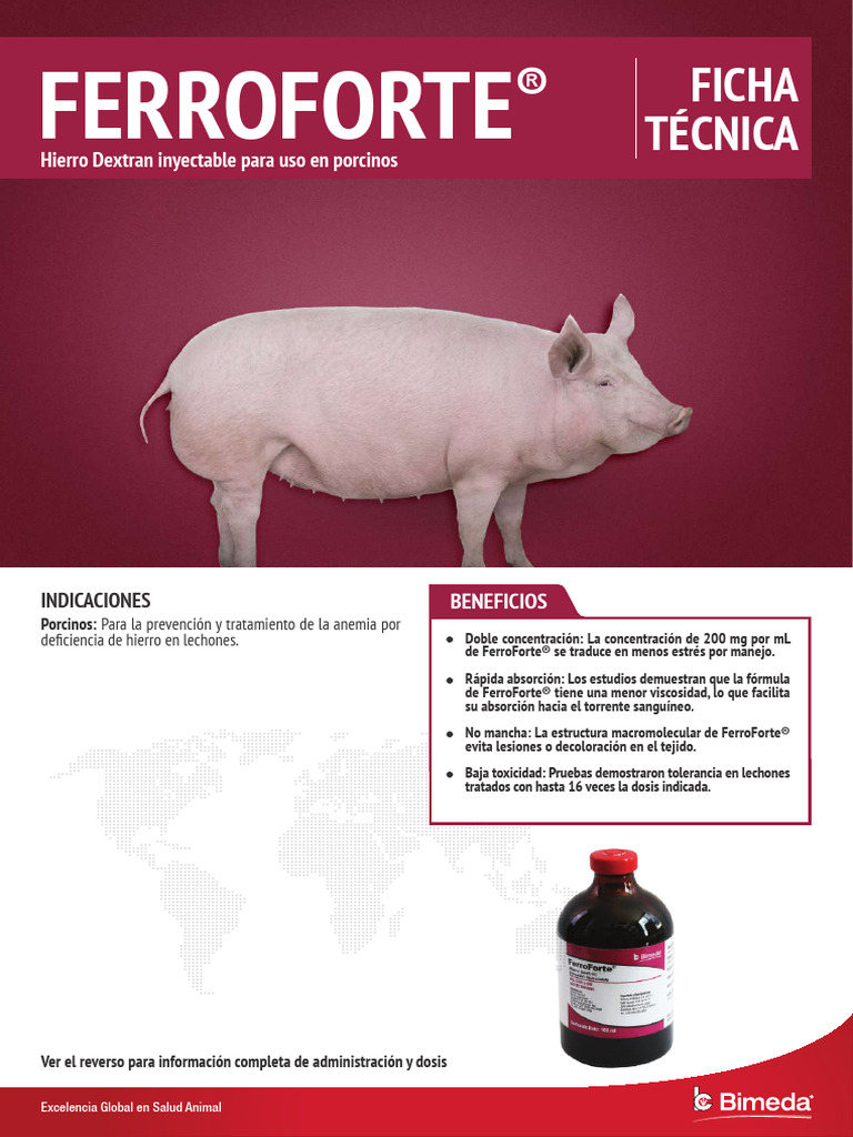 Ferroforte Data Sheet | PDF | Hierro | Sangre