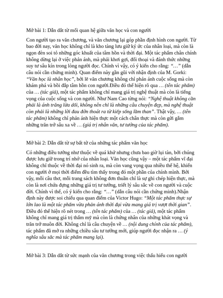 VĂN NLVH NHẬN ĐỊNH | PDF