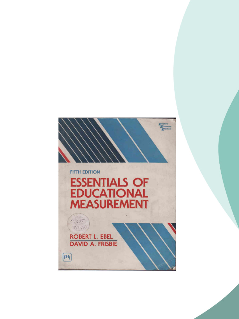(Ebook PDF) Essentials of Educational Measurement 5th Edition by Robert ...