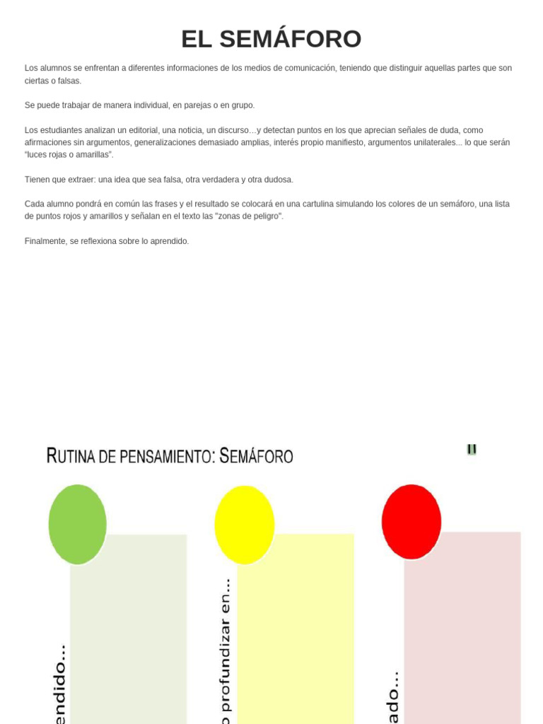 El Semáforo | PDF