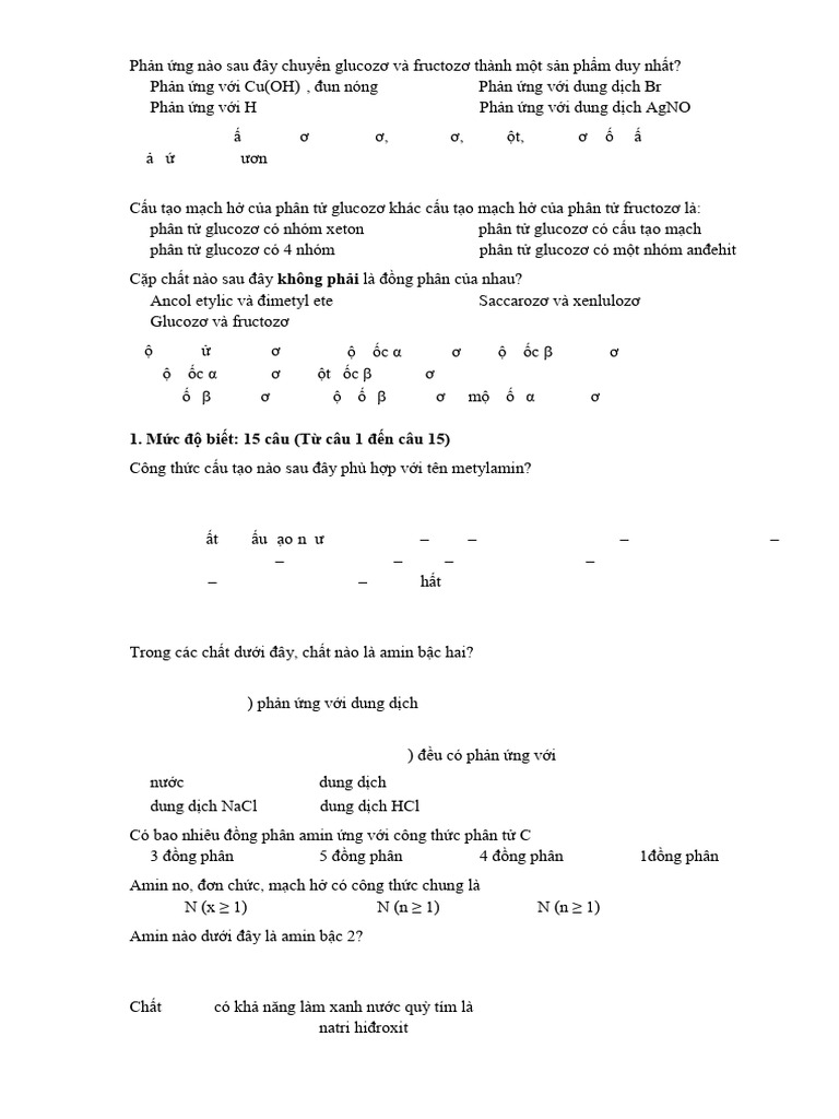 TRẮC NGHIỆM HÓA GKI-4-7 | PDF