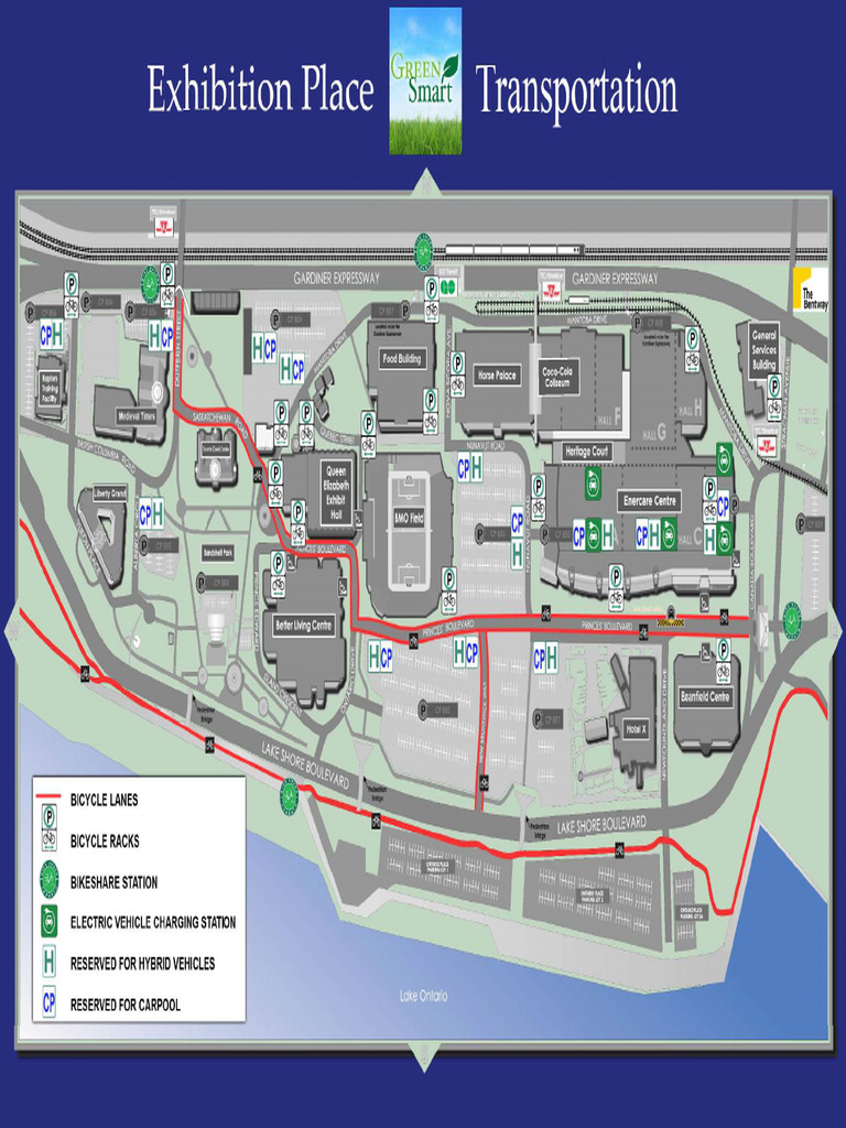 Exhibition Place Green Transportation Map 2018 | PDF