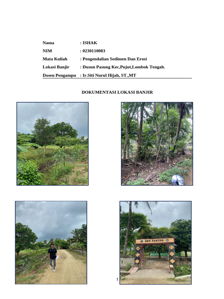 Tugas Review Banjir Mata Kuliah Pengendalian Sedimen Dan Erosi | PDF