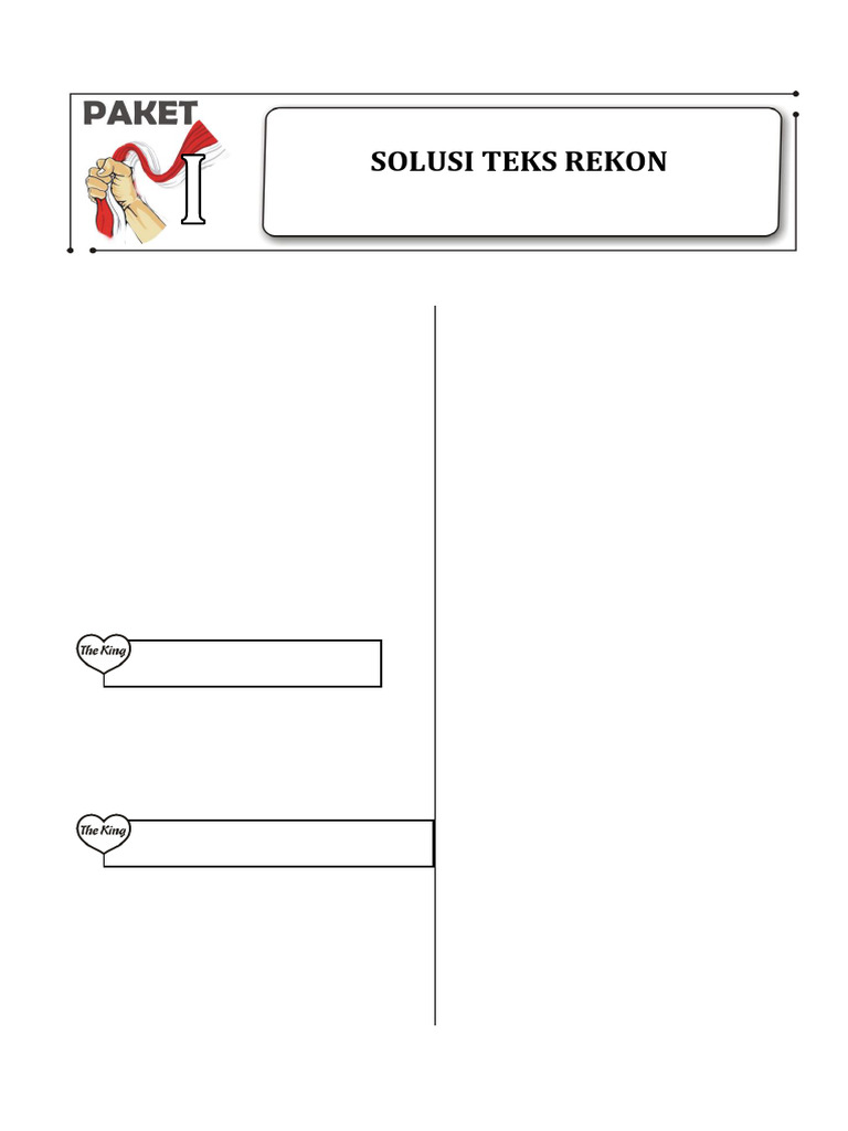 01 Solusi Teks Rekon | PDF