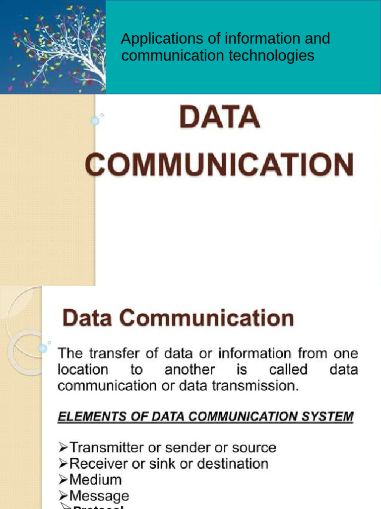 Data Communication PDF Slides | PDF | Telecommunications | Modem