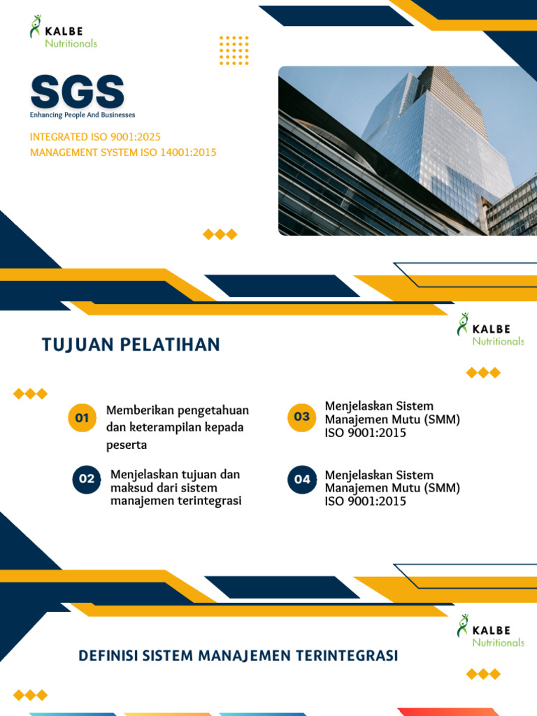 Sistem Manajemen Terintegrasi ISO 9001:2025 | PDF