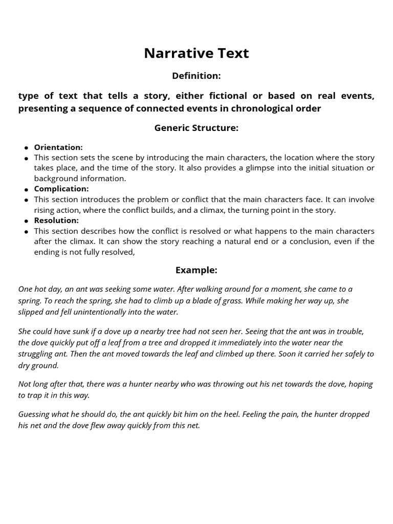 Understanding Narrative Text Structure | PDF