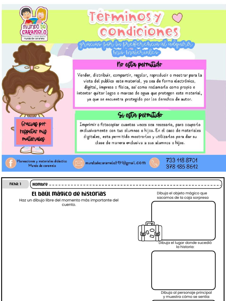 Fichas de Trabajo 2do y 3ero | PDF | Dibujo