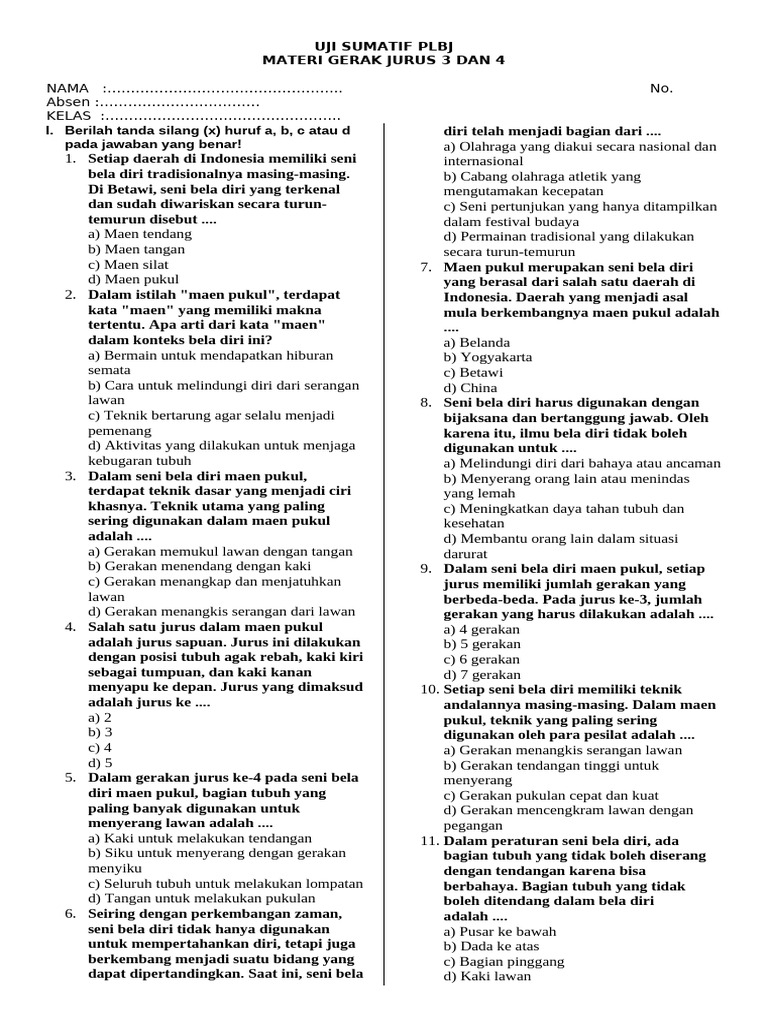 Uji Sumatif Bab 5 Bahasa Indonesia | PDF