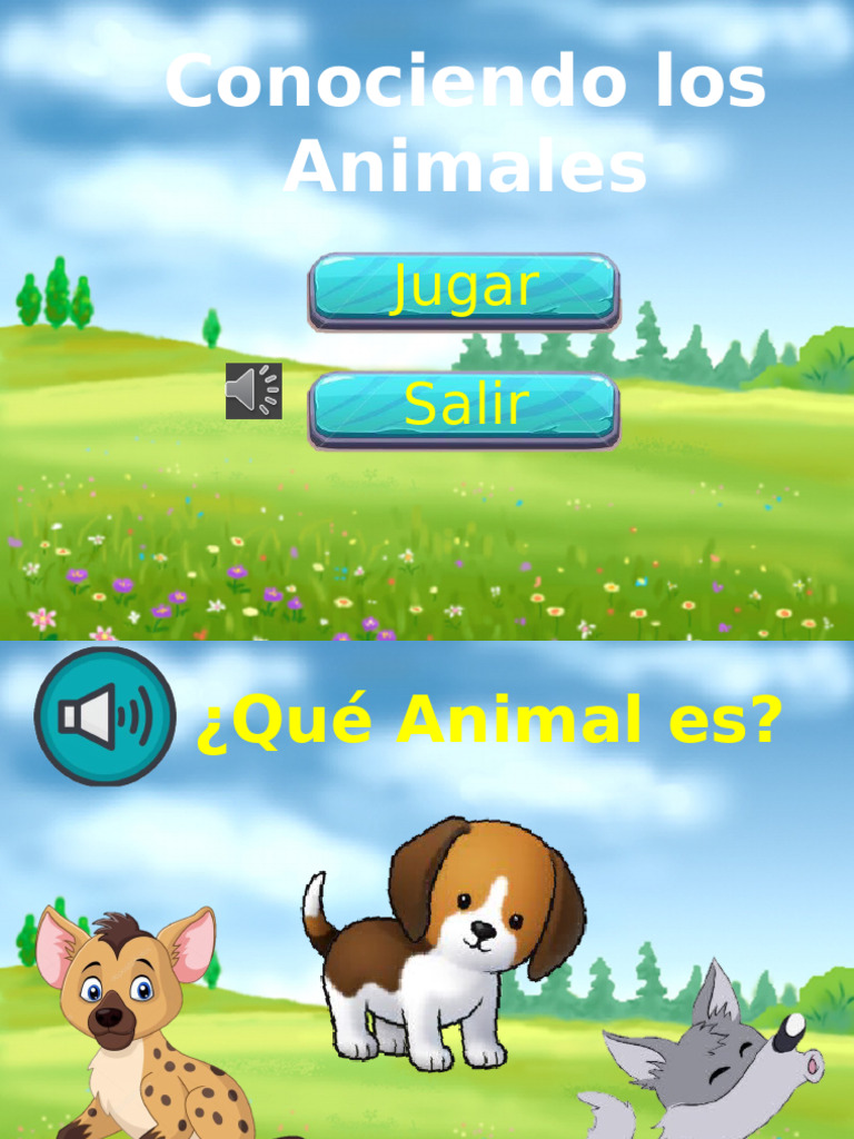 Conociendo Los Animales Juego | PDF