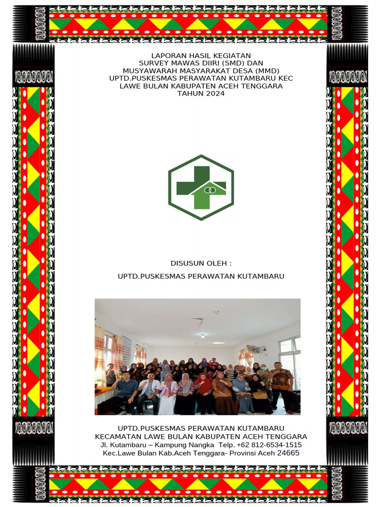 Laporan SMD Dan MMD PKM Kutambaru Tahun 2024 | PDF