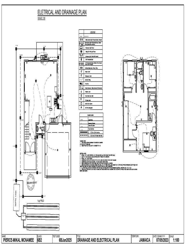 Building Ia Pierce-Mikal-Drainage and Electrical | PDF