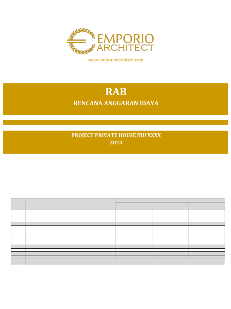contoh-rab-architect | PDF