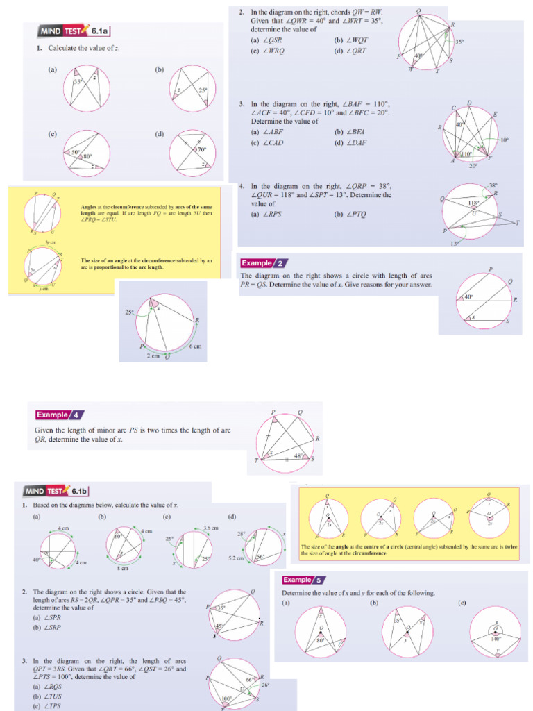 Chapter 6 Circle Form 3 | PDF