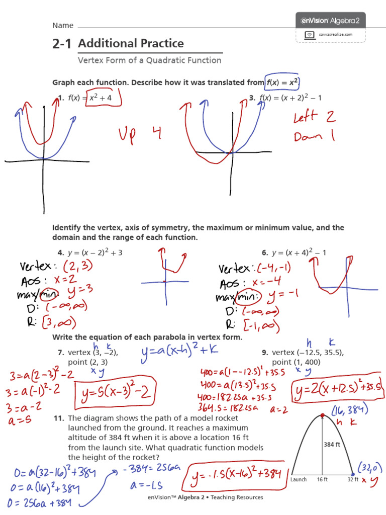 2 1+Additional+Practice+Key | PDF | Theoretical Computer Science ...