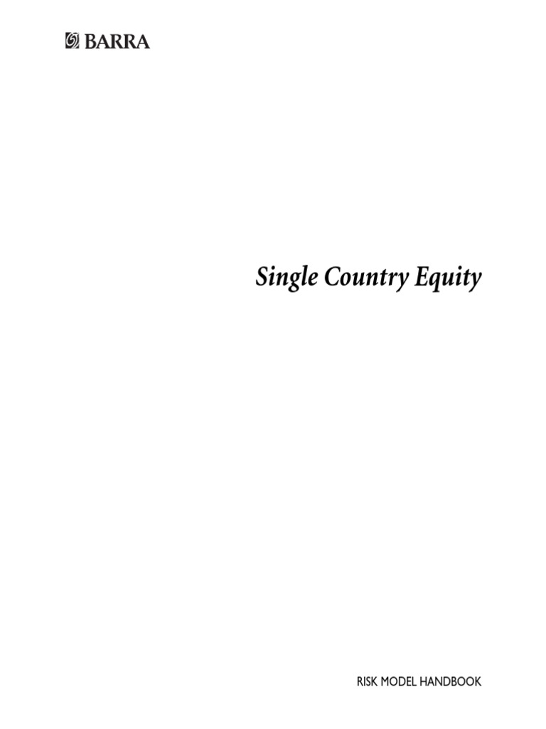Barra USE2 | PDF | Capital Asset Pricing Model | Financial Risk