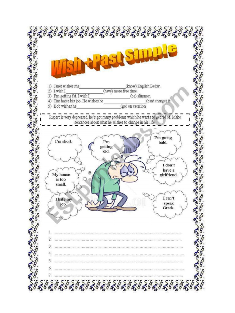 Wish Simple Past | PDF