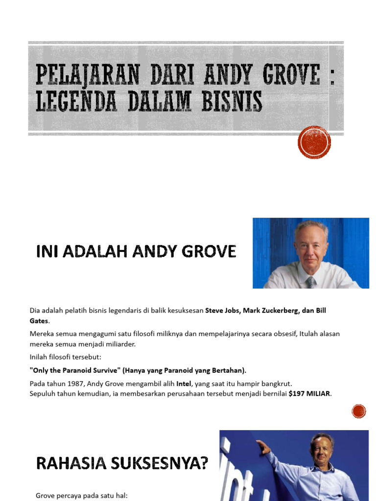 Pelajaran Bisnis dari Andy Grove | PDF