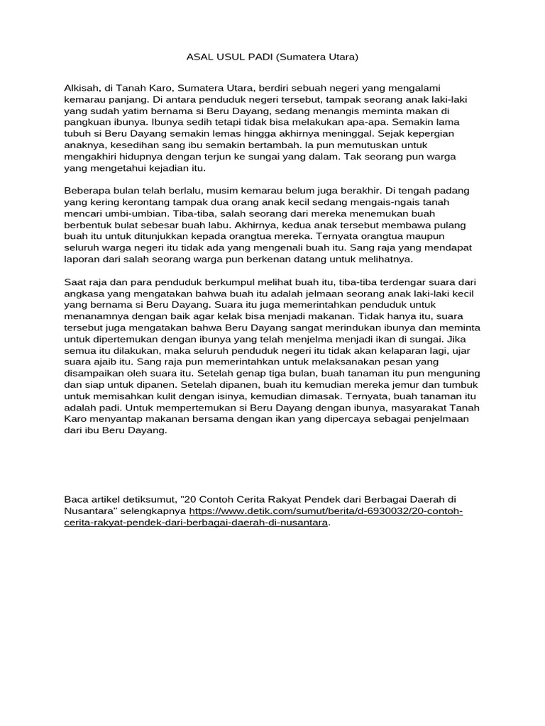 Asal Usul Padi | PDF