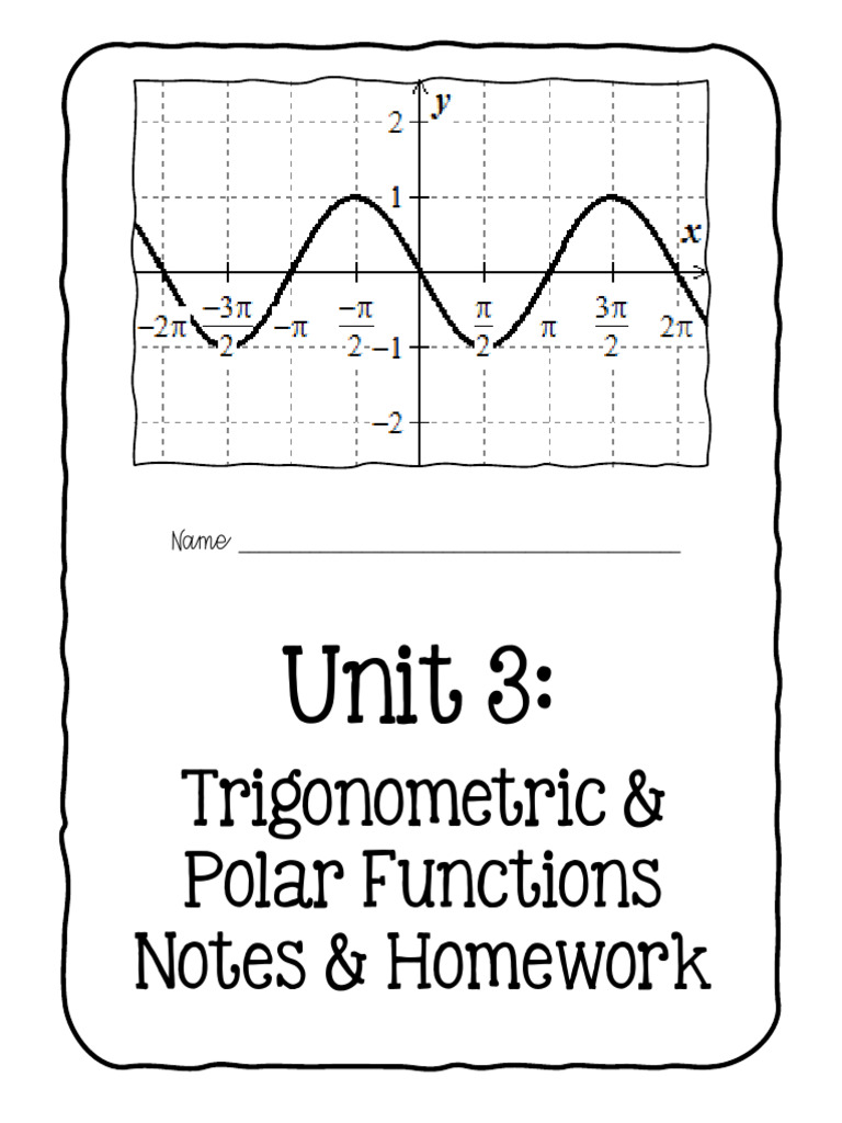 Unit 3 Student Notes HW Bundle | PDF | Trigonometric Functions | Triangle