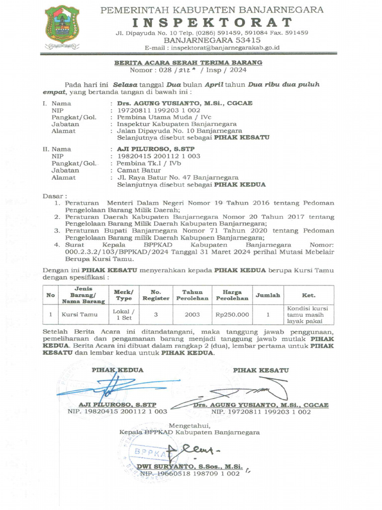 BAST Kursi Tamu | PDF