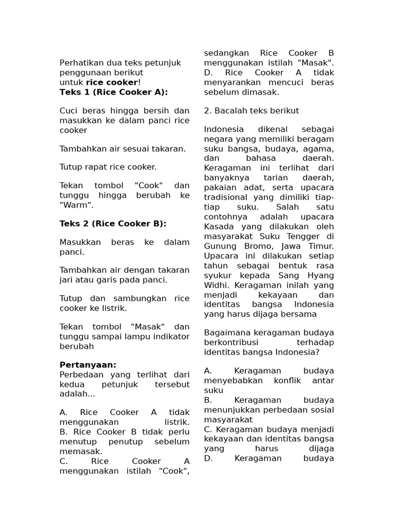 Perhatikan Dua | PDF