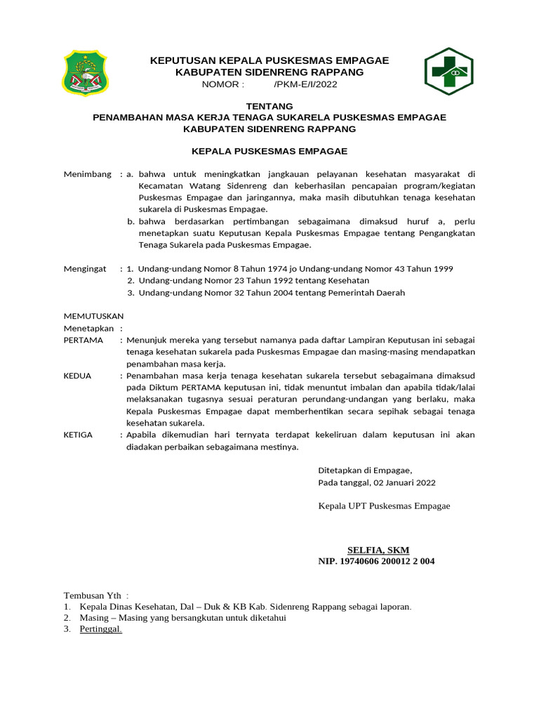 (Edit) SK PKM TH 2022 | PDF