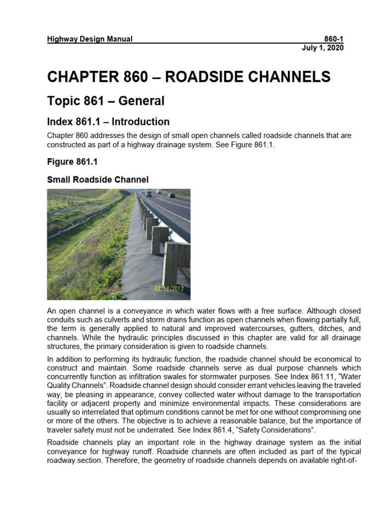 CALTRANS Chp0860-A11y | PDF | Flood | Storm Drain