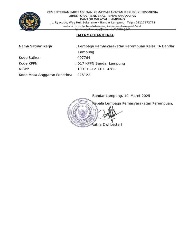 Kode Satker | PDF