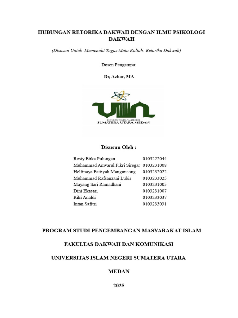 Retorika Kel.1 | PDF