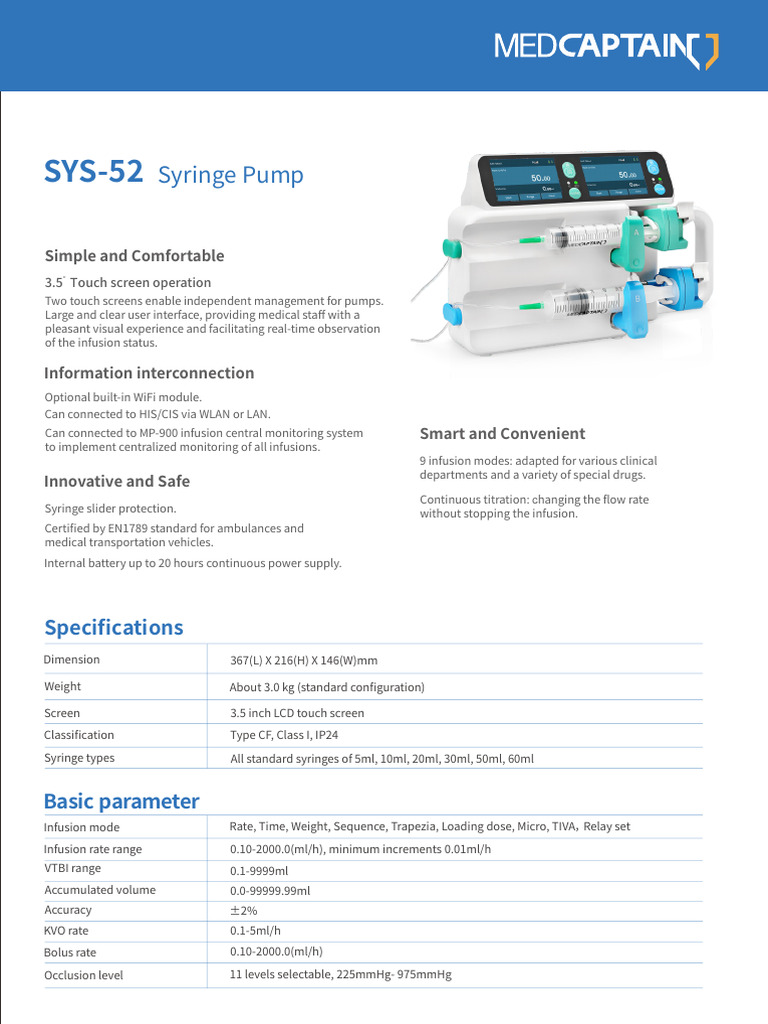 Brochure Spuitpomp Sys 52 Engelstalig | PDF