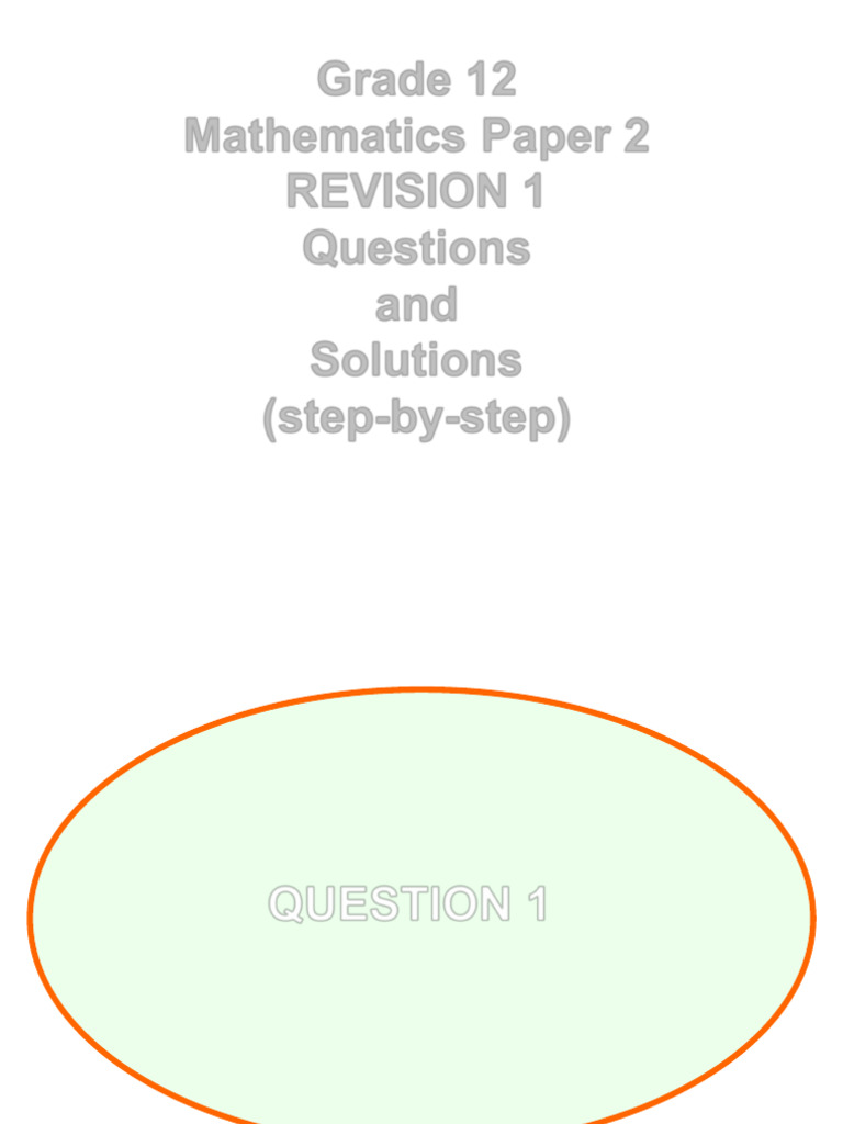 Grade 12 Maths P2 Revision DR Msizi Mkhize, UKZN, SAEF | PDF | Quartile | Descriptive Statistics