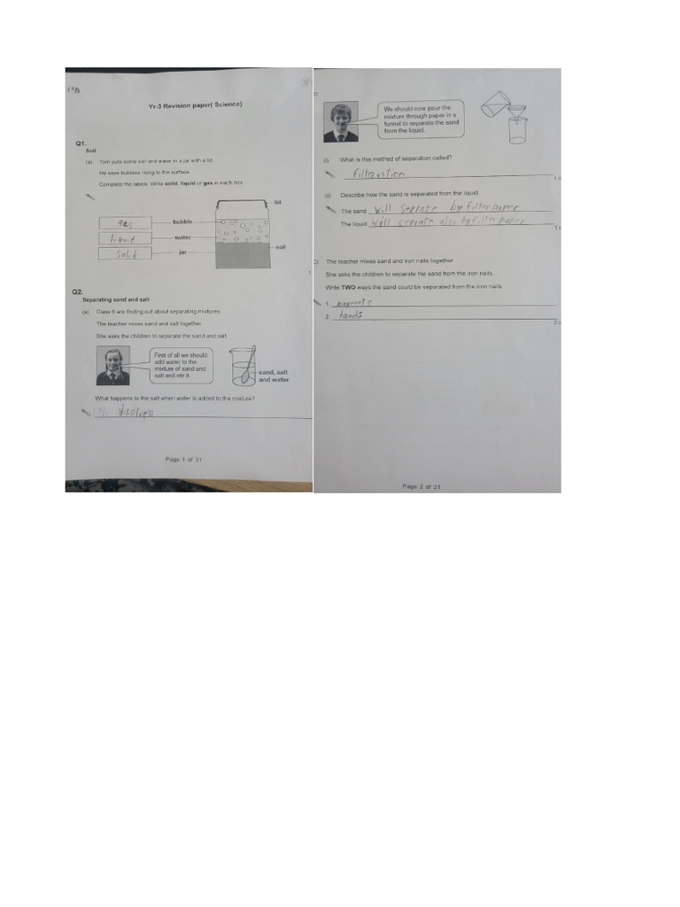 Science Sample Test | PDF