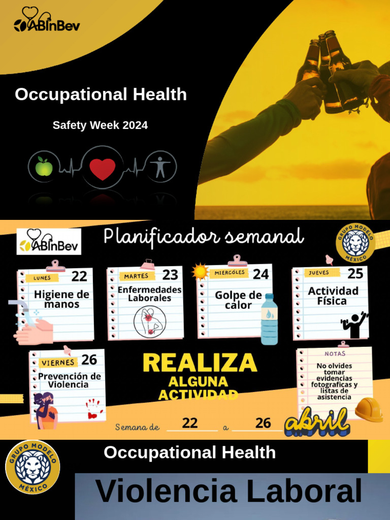 Safety Week 2024 | PDF | Violencia | Síndrome del túnel carpiano
