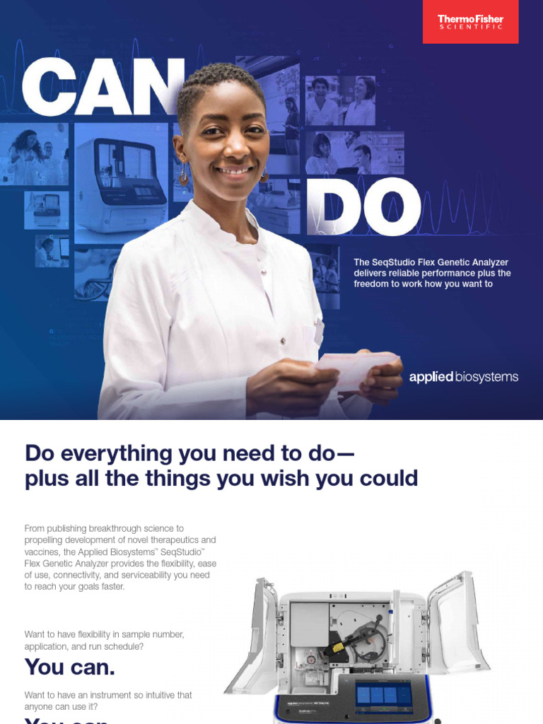 SeqStudio Flex Series Brochure - 1 - Compressed | PDF | Dna Sequencing | Polymerase Chain Reaction