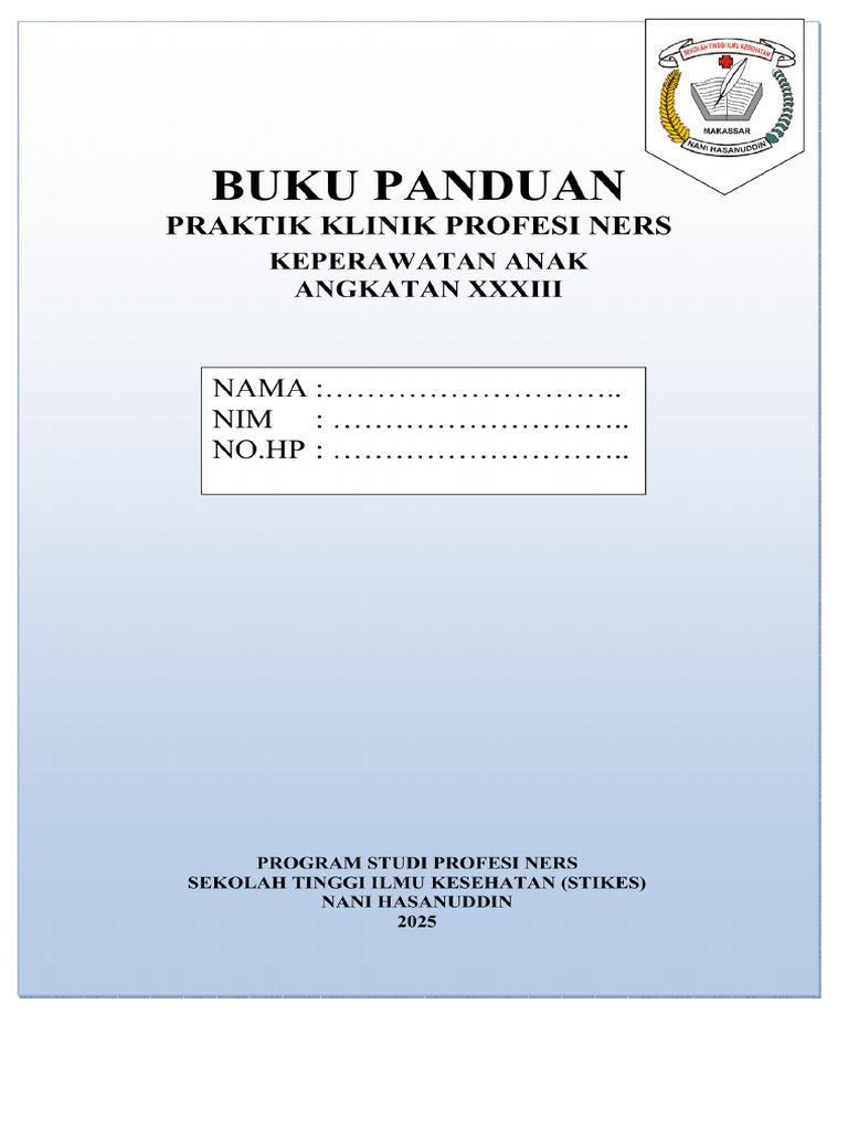 Panduan Anak Ners 33 - Mahasiswa | PDF