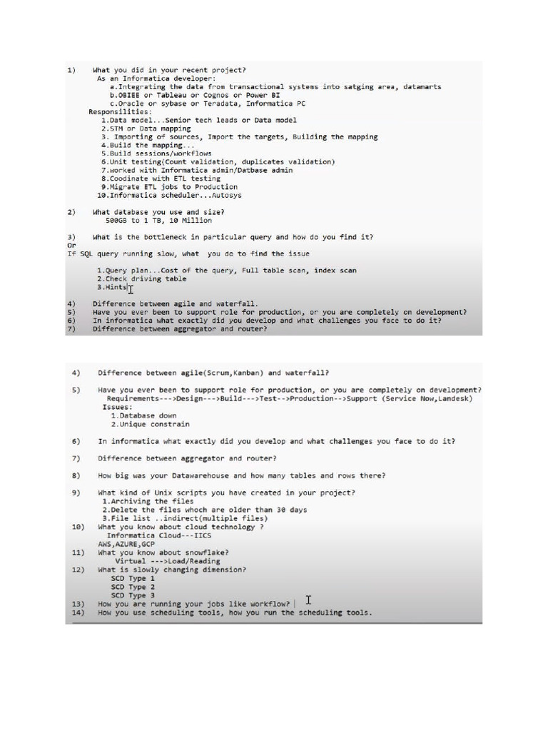 Informatica interview | PDF