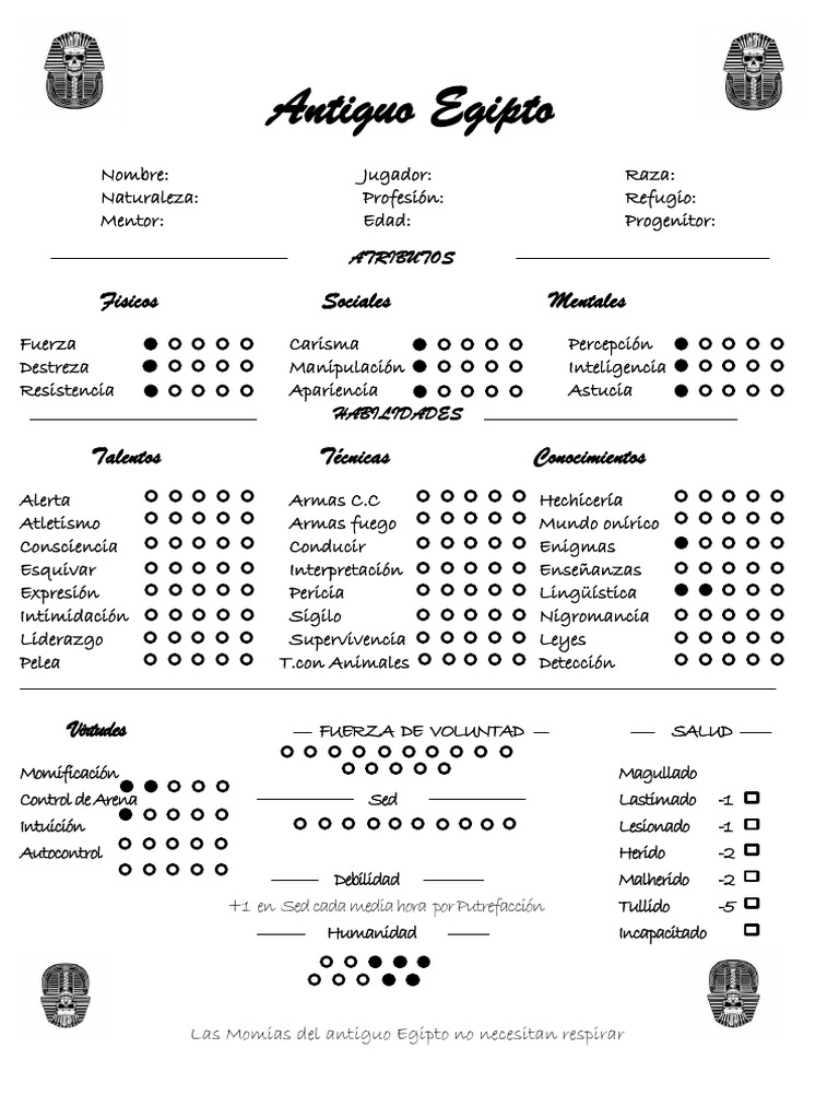 Antiguo Egipto Ficha Personalizada | PDF