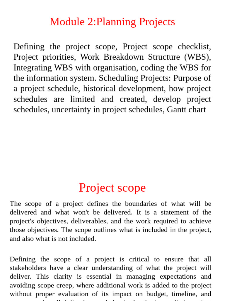 Project Management II Module | PDF | Project Management