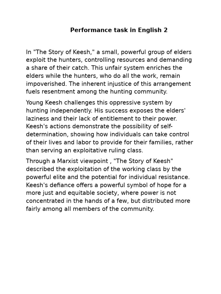 Story of keesh | PDF