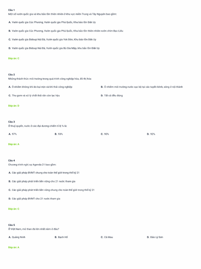 De Thi Nam Roi Mon Con Nguoi & Moi Truong 05 05 2025 | PDF