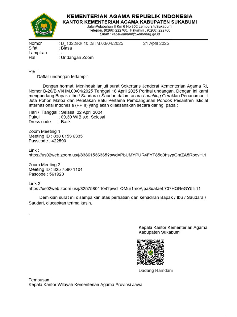 20250421111104zoom Meet, Lauching Penanaman 1 Juta Pohon Matoa Dan Peletakan Batu Pertama PPIII ...