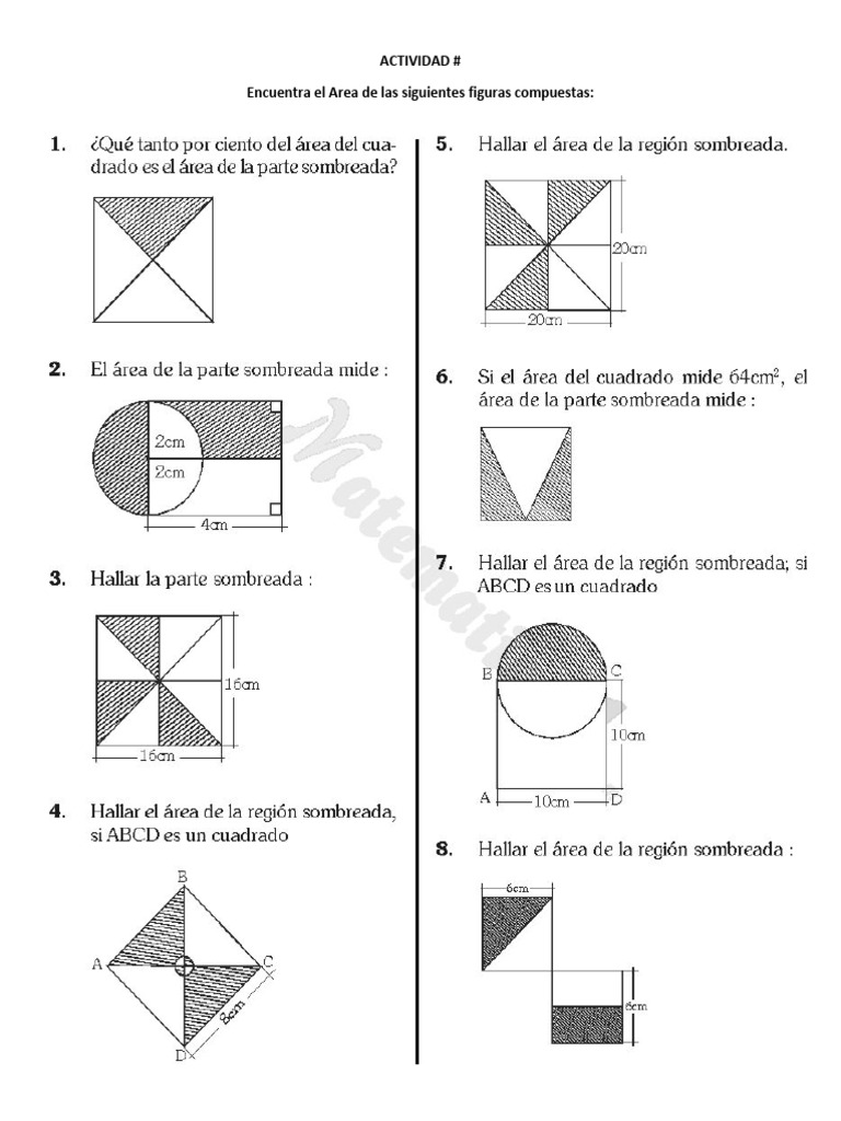 Area de Figuras Compuestas | PDF