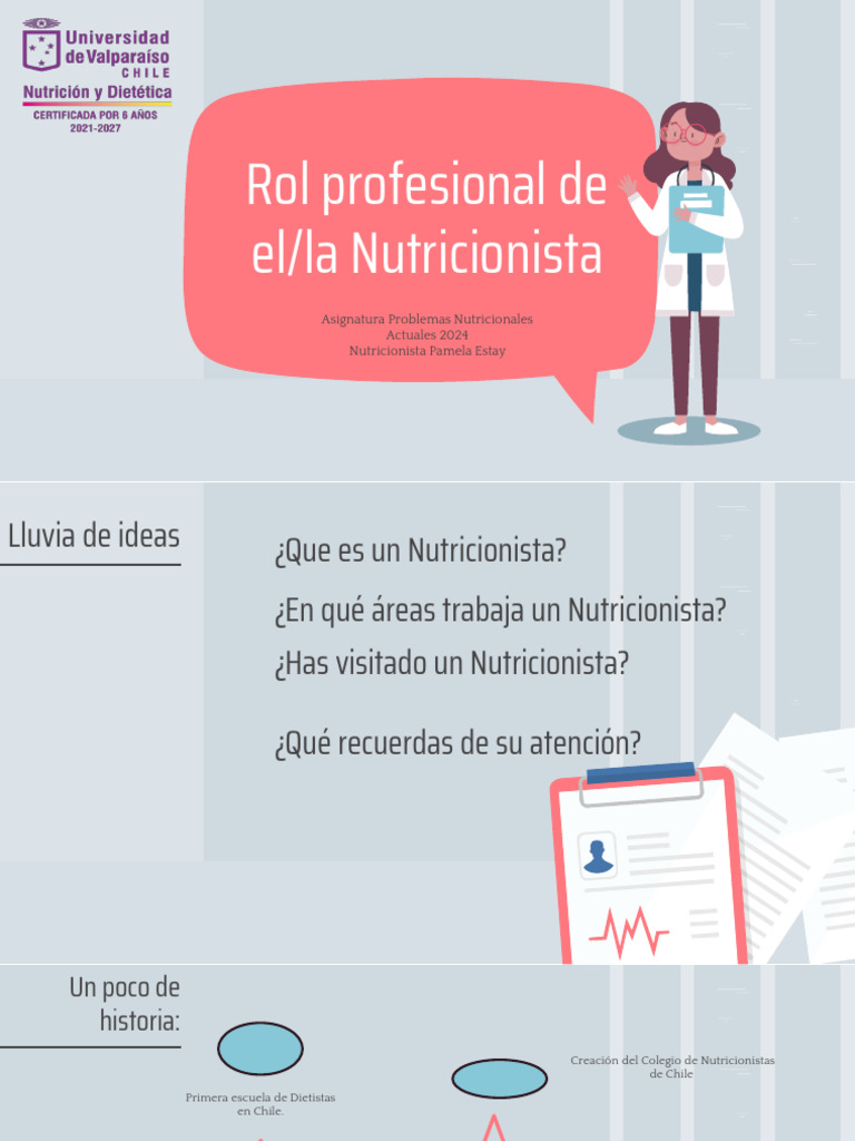 Rol Profesional Nutricionista 2025 Estudiantes-1 | PDF | Dietético