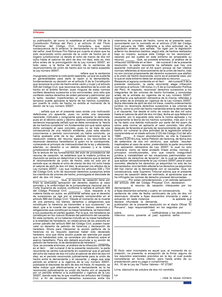 Casacion-5224-2019-Lambayeque - TITULO VALOR INCOMPLETO | PDF | Debido al proceso | Pagaré