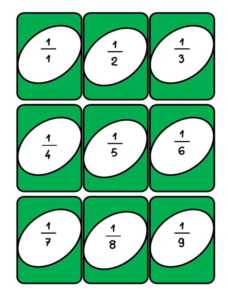 Jogo Matematica Uno Frações Equivalentes Doceru | PDF