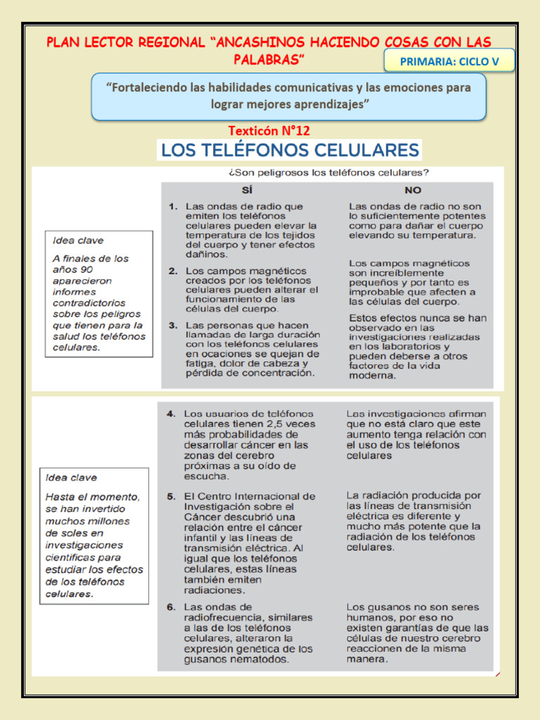 Texticón - 12 - V Ciclo (Rev.) | PDF