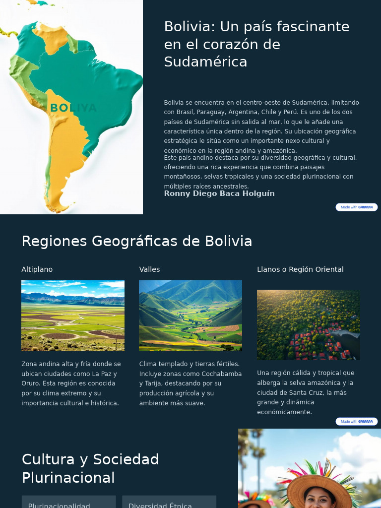 Bolivia: Corazón de Sudamérica | PDF | Bolivia | América del Sur